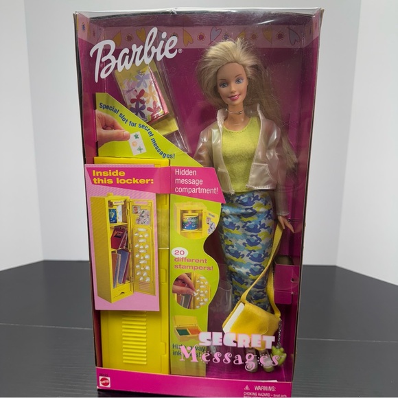 Barbie | Toys | Barbie Secret Messages Doll Mattel 999 Yellow Locker ...